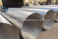 China Water Well Polishing Wedge Wire Filter Screen Wide Range Of Slot Widths Open Area for sale