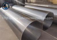 China Water Well Polishing Wedge Wire Filter Screen Wide Range Of Slot Widths Open Area for sale