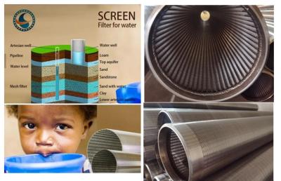 China Stainless Steel 304 Johnson Wedge Wire Screen Suppliers for sale