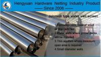 China Wedge Wire Ss 316l Water Well Screen Pipe Slotted For Sugar Mills for sale
