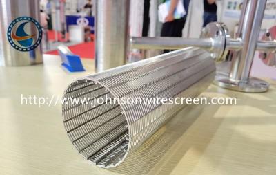 China Continuous Slot Wedge Wire Screen Cylinders For Screw Press for sale