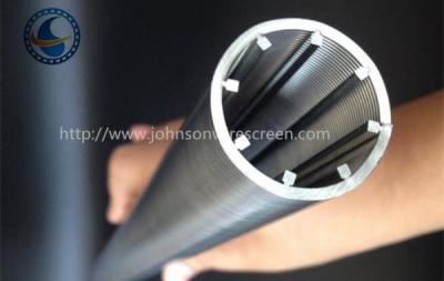 China 100 Micron Wedge Wire Screen Pipe Filtering Metal Residue In Industry for sale