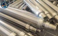 China Stainless Steel 28 Micron Wedge Wire Pipe For Large Sludge Press for sale