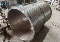 China Ss304 1.0mm Slot Wedge Wire Rotary Screen Drum For Wastewater Treatment for sale