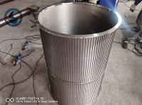 China Ss304 1.0mm Slot Wedge Wire Rotary Screen Drum For Wastewater Treatment for sale