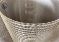 China Wedge Wire Wrapped Slotted Rotary Screen Drum Back Wash for sale