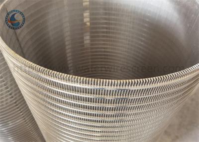 China Wedge Wire Wrapped Slotted Rotary Screen Drum Back Wash for sale