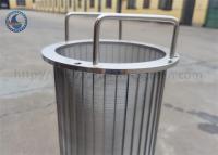 China Backwash Johnson V Shape Filter Element With Handle Basket for sale