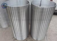 China Wedge Wire Wrapped Slotted Rotary Screen Drum Back Wash for sale