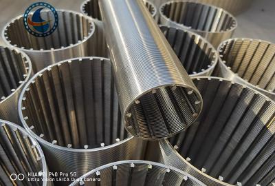 China SS304 Wedge Wire Screen Filter OD 60mm 0.12mm Slot Opening for sale