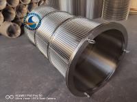 China SS316L Wedge Wire Rotary Screen Drum Wire Screen For Wastewater Treatment for sale