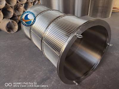 China SS316L Wedge Wire Rotary Screen Drum Wire Screen For Wastewater Treatment for sale