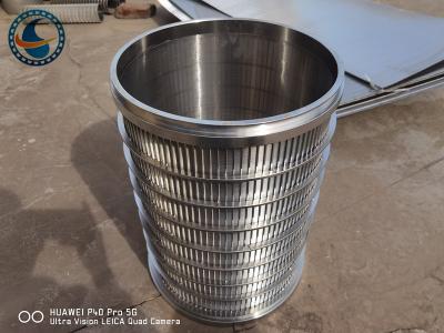 China Ss 304 Coutinuous Slot Wedge Screen Filter Wastewater Treatment for sale