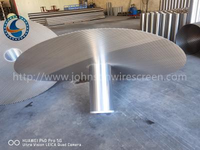 China Welded Ss 304 Johnson V Wire Screen Slot 200 Micron With High Open Area for sale