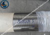 China 304 / 316L Johnson V Wire Screen Pipe For Water Well Drilling Strong Structure for sale