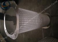 China Professional 3mm Slotted Wedge Wire Mesh Large Open Area Corrosion Resistance for sale