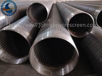 China 40 Slot Johnson Vee Wire Screen Wire Wrapped Pipe Long Service Life for sale