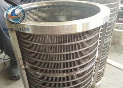 China Safety Rotary Screen Drum For Animal Manure Treatment 0.85mm Slot Size for sale