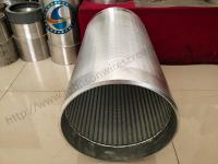 China Customized 20 Slot Johnson Vee Wire Screen Strong Corrosion Resistance for sale