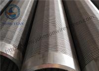 China 304 Grade Johnson Stainless Steel Screen Vee Wire Screen 5800mm Length for sale