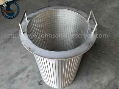 China Stainless Steel 2205 Rotary Screen Drum Wedge Wire Wound Basket Fito for sale