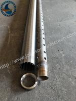 China Full Welded Pipe Base Screen Perforated Casing Pipe Male / Female Threaded for sale