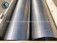 China Pure Round Wedge Wire Screen Filter , Wrap Wire Screen Outside Scraper Type for sale