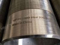China Stainless Steel 304l Johnson Vee Wire Screen , Deep Well Wound Screen 35kg / Meter for sale