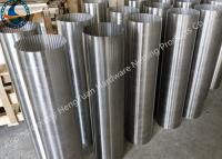 China V Shaped Wire Wrapped Screen Stainless Steel Round Slot Tube 29-1200mm Dia for sale