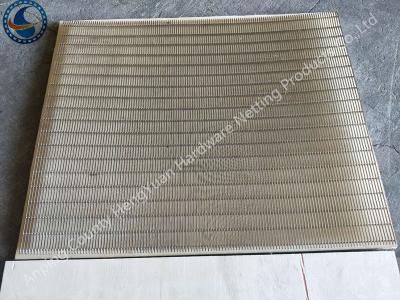 China Customized Stainless Steel Welded Wedge Wire Screen For Gas / Solid Filtration for sale
