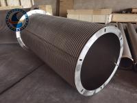 China SS304 Reverse Wedge Wire Rotary Screen Filter 800mm x 1500mm for sale