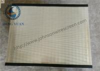 China Wedge Wire Screen Panels / Weld Wedge Wire Sheets 300 Mm + 450 Mm Diameter for sale