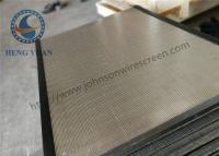 China Johnson Wedge Wire Screen Panels 486 Width 36mm Thickness Customezied for sale