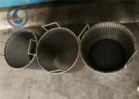 China SS 316L Rotating Drum Screen , Wire Cylinder Basket 1.0 Mm Slot Size for sale