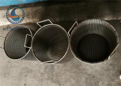 China SS 316L Rotating Drum Screen , Wire Cylinder Basket 1.0 Mm Slot Size for sale