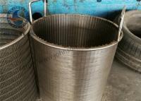 China SS 316L Rotating Drum Screen , Wire Cylinder Basket 1.0 Mm Slot Size for sale