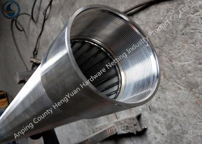 China Threaded Coupling Ends Wedge Wire Screen Pipe For Water Well Drilling for sale