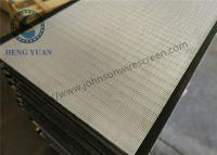 China High Precision Wedge Wire Screen Panels Filter Grate 1219 Length 0.5mm Slot Size for sale