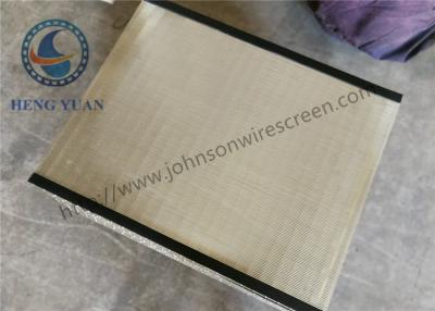 China High Precision Wedge Wire Screen Panels Filter Grate 1219 Length 0.5mm Slot Size for sale