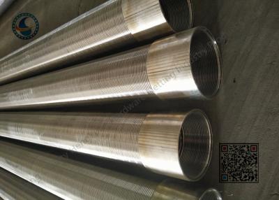 China 304 / 316L Vee Round Well Screen Pipe Durable For Water Well Drilling for sale