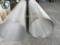China Automatic Back Wash Drum Screen , OD 600 MM Wire Wrap Screen Mesh for sale