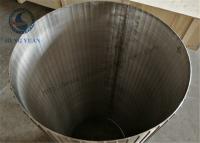 China High Efficiency Rotary Drum Screen , Wire Cylinder Basket SS 304 Grade for sale