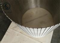 China SS 316L Wedge Wire Sieve Filters / Rotating Drum Screen 520 Mm Dia for sale