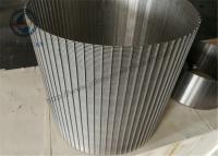 China SS 316L Wedge Wire Sieve Filters / Rotating Drum Screen 520 Mm Dia for sale