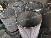 China High Capacity Filter Wedge Wire Mesh With Flange And Weld Rings for sale
