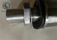 China 316L Stainless Steel Wedge WIre Slot Water Screen Nozzle 57mm Diameter for sale