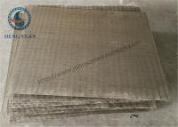 China SS 205 / 304 / 316 / Wedge Wire Mesh For FIlter Sieve Screening 0.5mm Slot Size for sale
