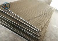 China Stainless Steel 304 316 Wedge Wire Screen V Shape Slot Screen Panels 1219 mm Length for sale