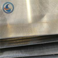 China Ss 304 0.7mm Slot Wedge Wire Screen Panels For Solid Liquid Separation for sale