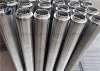 China 304 Stainless Steel Johnson Vee Wire Resin Catcher Wrapped Tube for sale